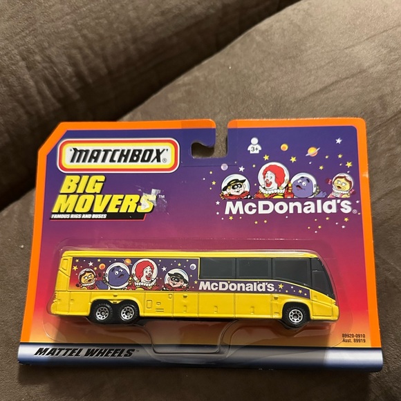 Mattel | Toys | Nip Matchbox Big Movers Famous Rigs Buses Mcdonalds Bus ...